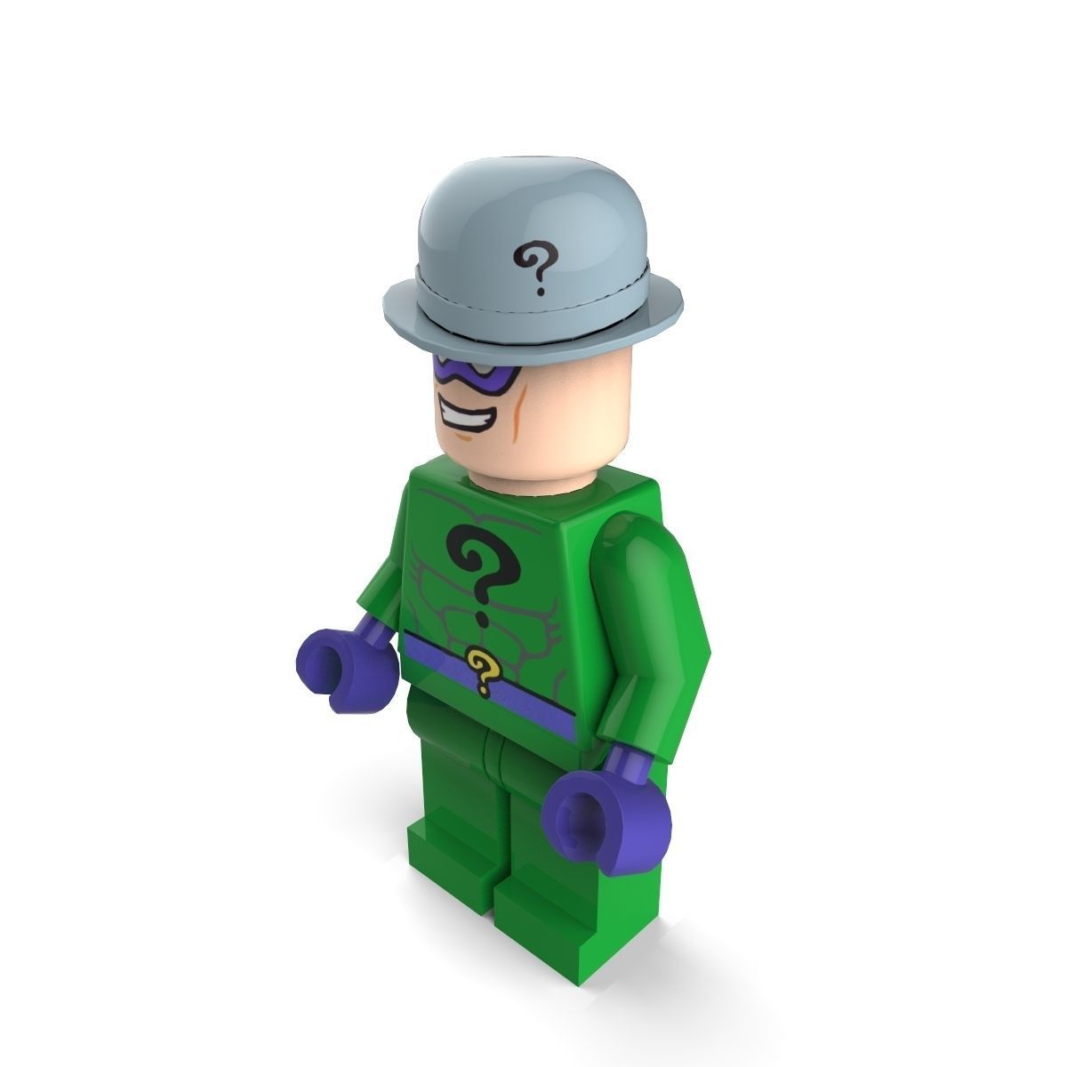 The Riddler lego figure dressed as batman 3D model | CGTrader