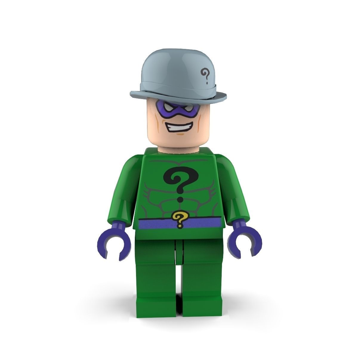 The Riddler lego figure dressed as batman 3D model | CGTrader