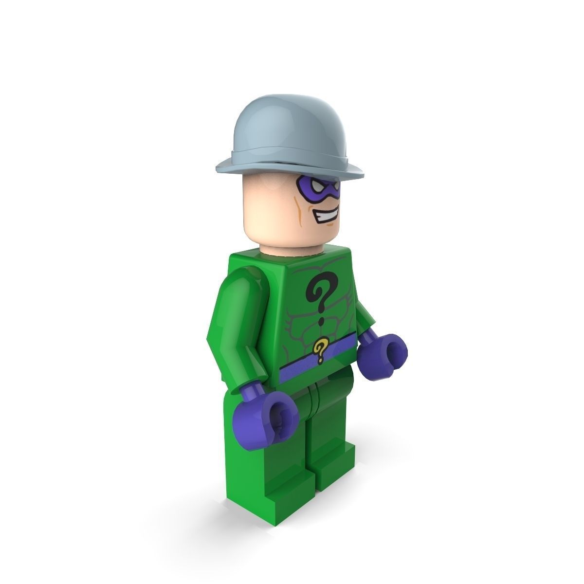The Riddler lego figure dressed as batman 3D model | CGTrader