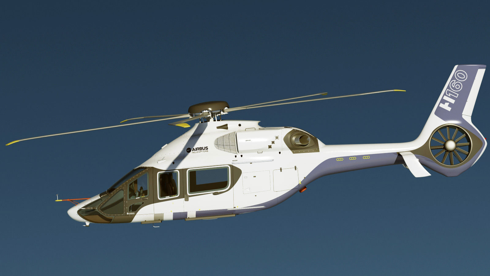 Airbus Helicopter H160 3D Model rigged MAX 3DS FBX C4D LWO LW LWS HRC ...