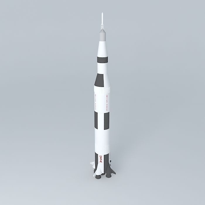 Saturn V Rocket 3D model | CGTrader