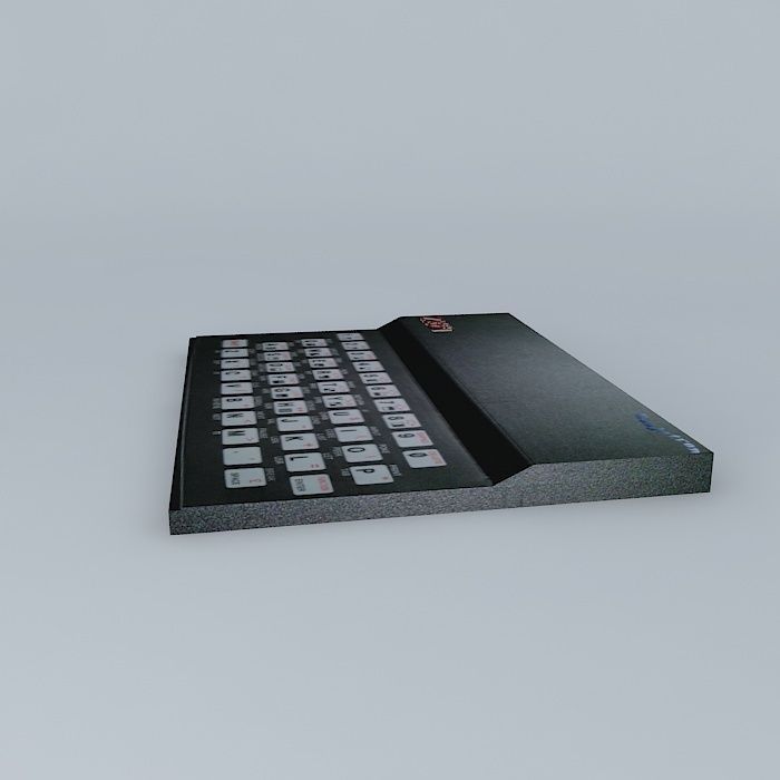 ZX81 keyboard 3D model | CGTrader