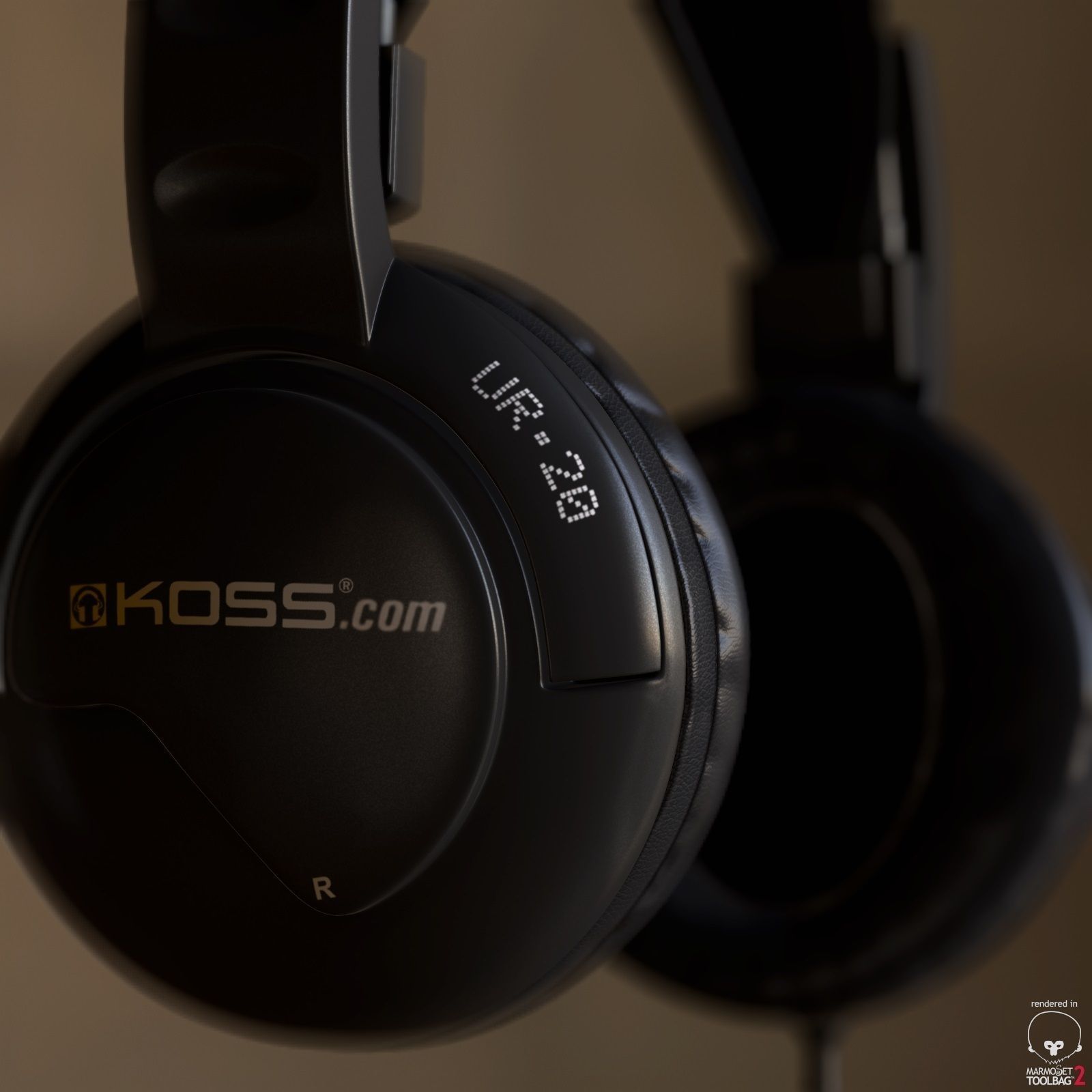 KOSS UR-20 headphones 3D model | CGTrader