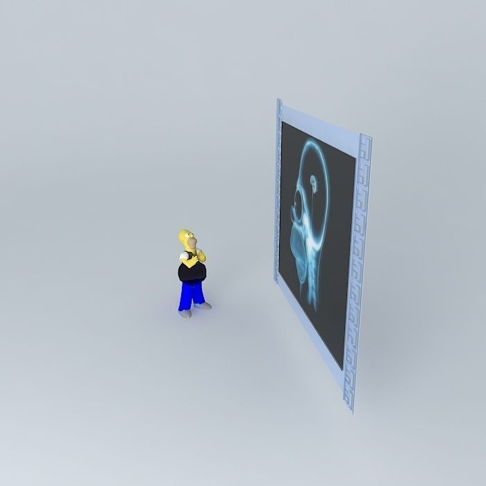 Homer Simpson xRay 3D model | CGTrader
