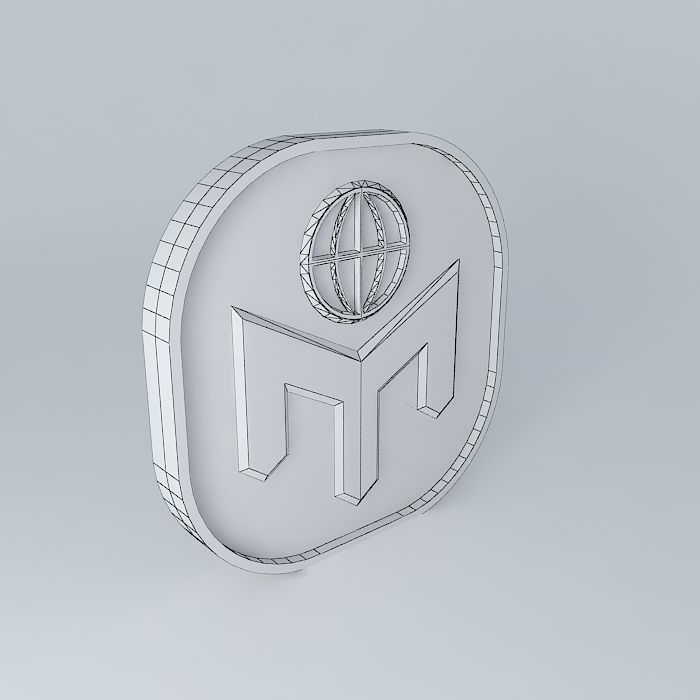 Mensa Gold Logo 3D model | CGTrader