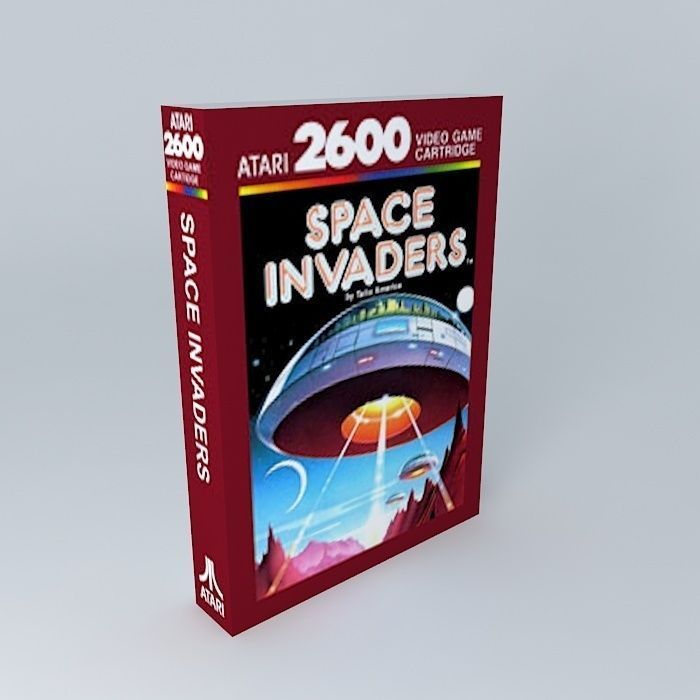 Atari 2600 Space Invaders Boxed Game PAL Version 3D model | CGTrader