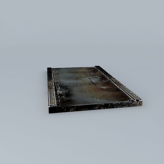 Footpath metal plate 3D model | CGTrader