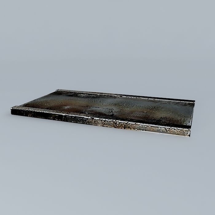 Footpath metal plate 3D model | CGTrader