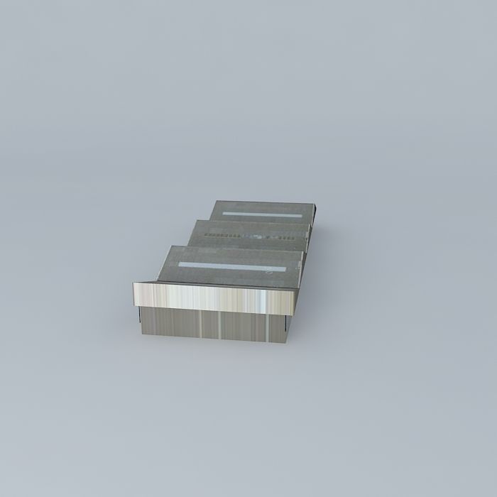 temp set of metal buildings 3D model | CGTrader