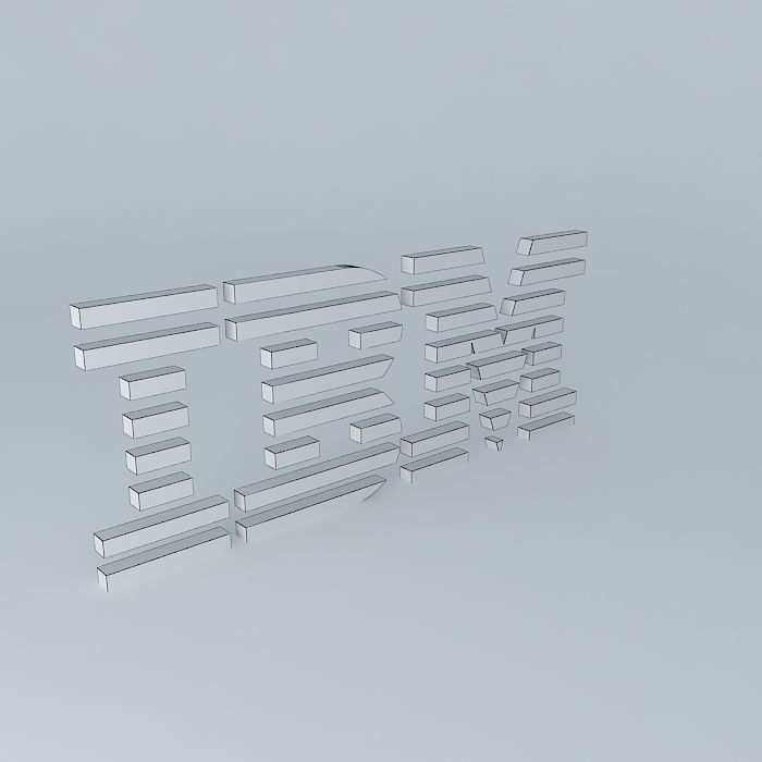 IBM Logo 3D model | CGTrader