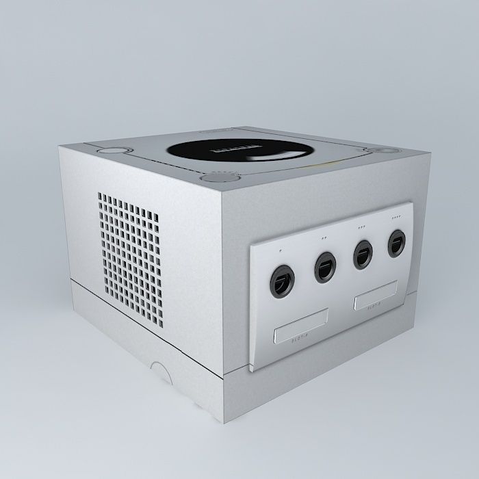 Nintendo Gamecube Game Console - Silver White 3D model | CGTrader