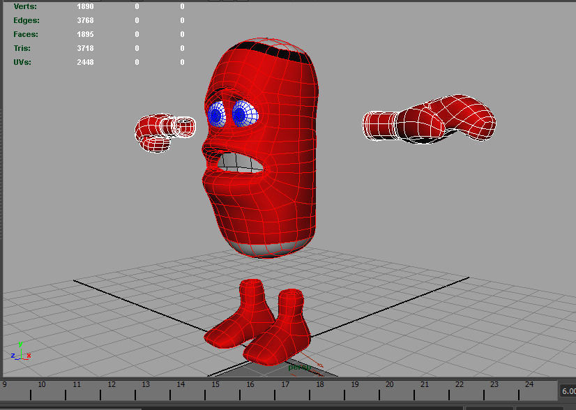 3D model Punchy AAA VR / AR / low-poly rigged | CGTrader