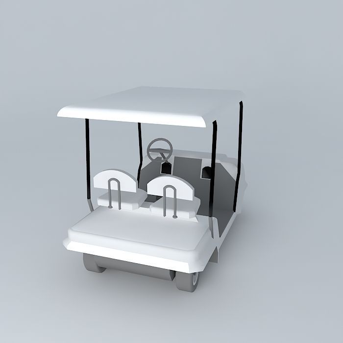 Golf Cart free 3D model | CGTrader