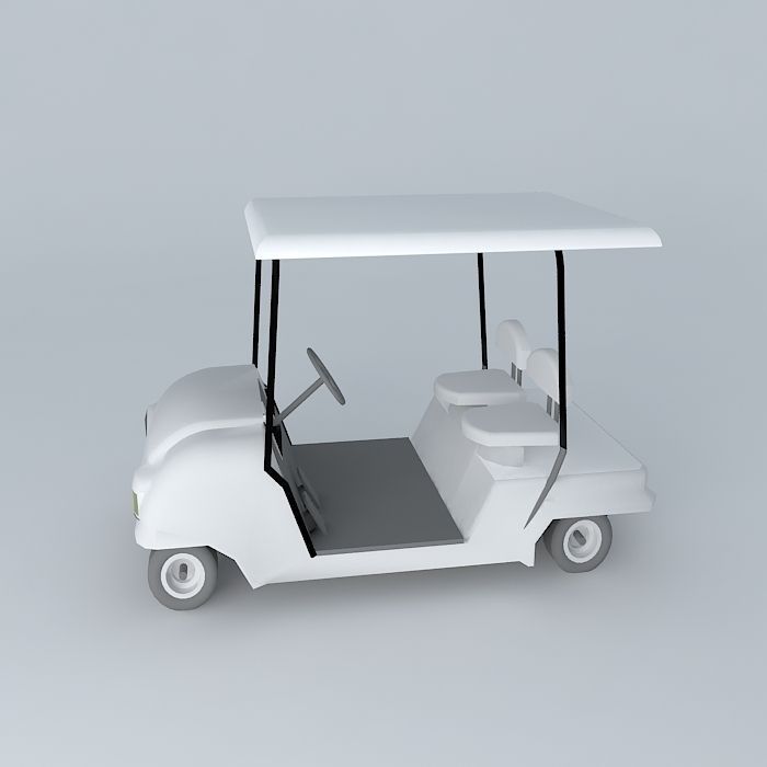 Golf Cart free 3D model | CGTrader