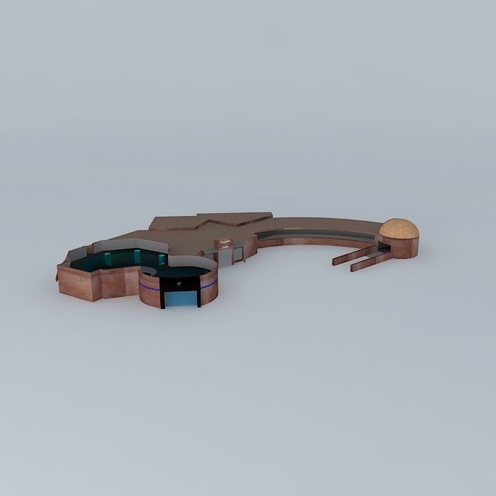 SeaWorld San Diego Commerson Dolphin Exhibit 3D model | CGTrader