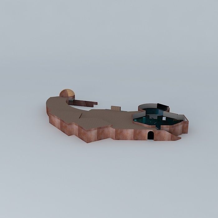 SeaWorld San Diego Commerson Dolphin Exhibit 3D model | CGTrader