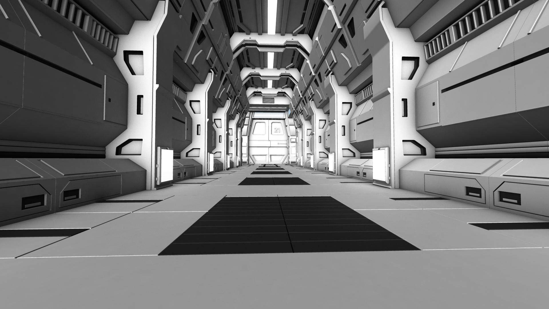 Sci-FI Corridor 3D model | CGTrader