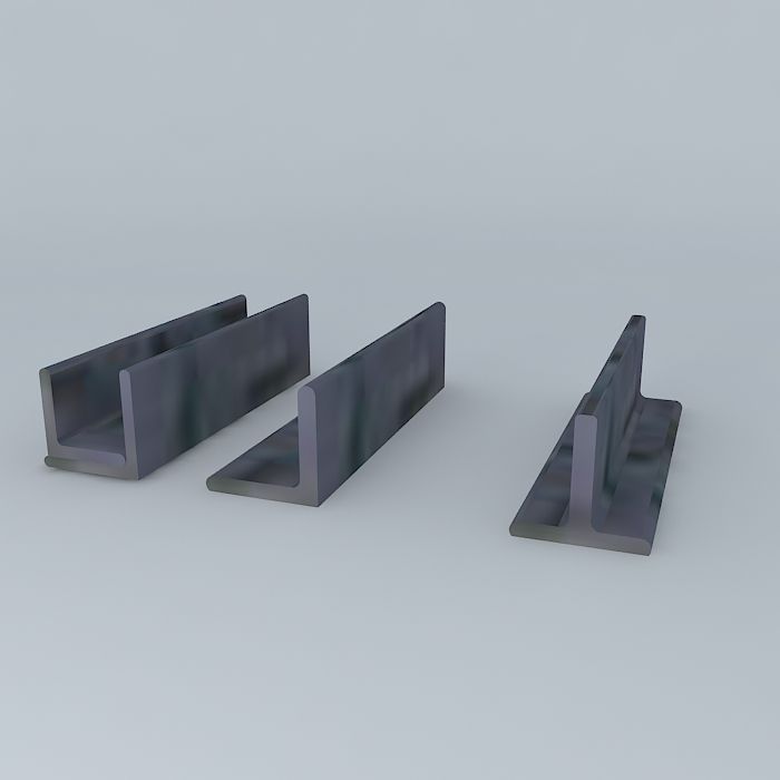 Profiles and steel Angles 3D model | CGTrader