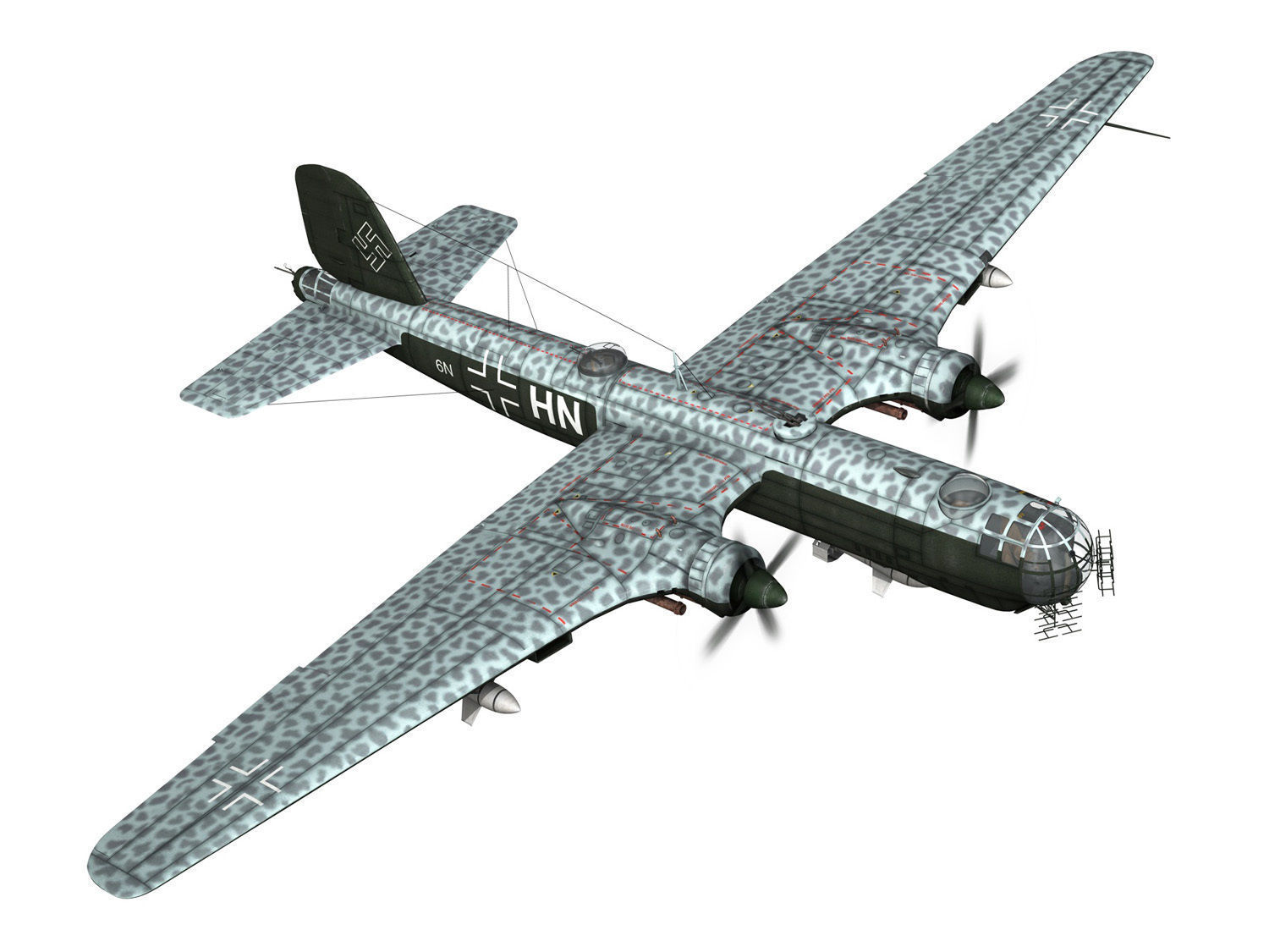 Heinkel He-177 - Greif - 6NHN 3D model | CGTrader