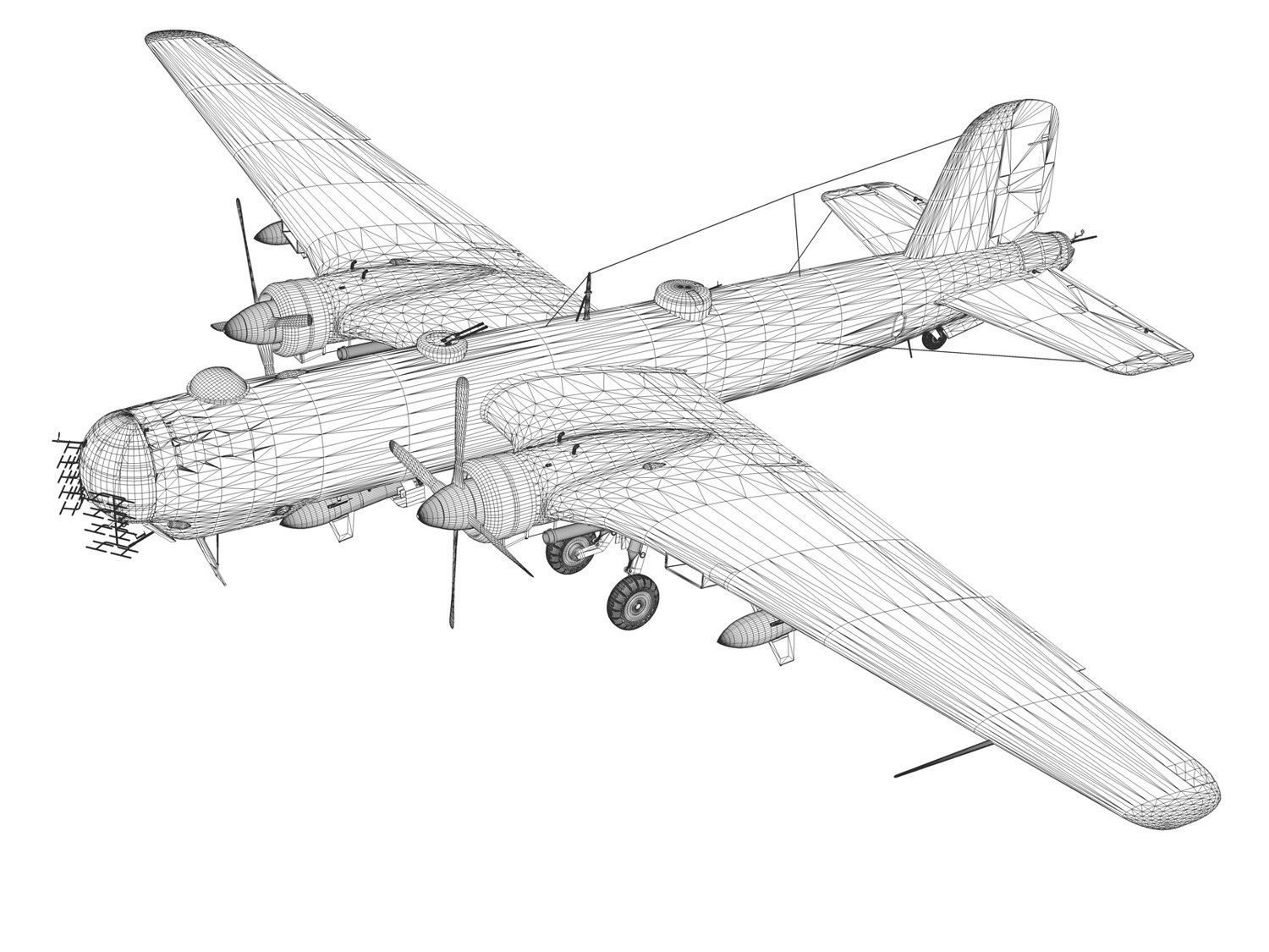Heinkel He-177 - Greif - 6NHN 3D model | CGTrader
