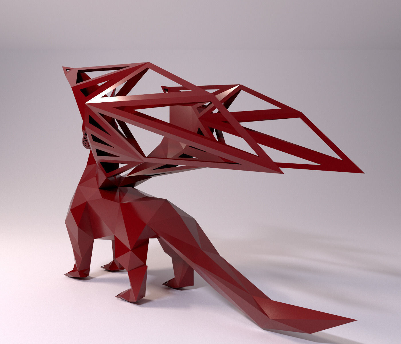 Dragon Triangulated 3D model | CGTrader