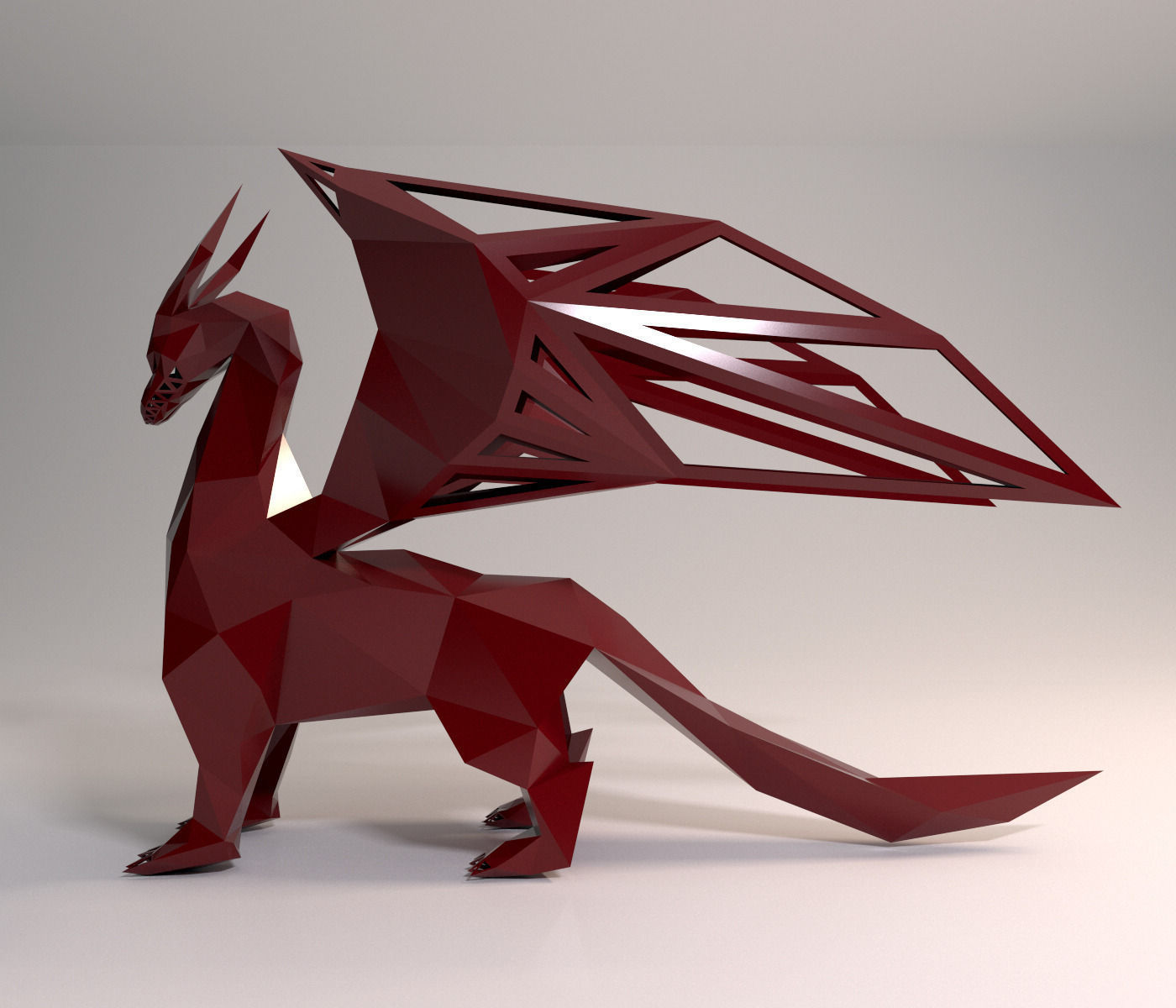 Dragon Triangulated 3D model | CGTrader