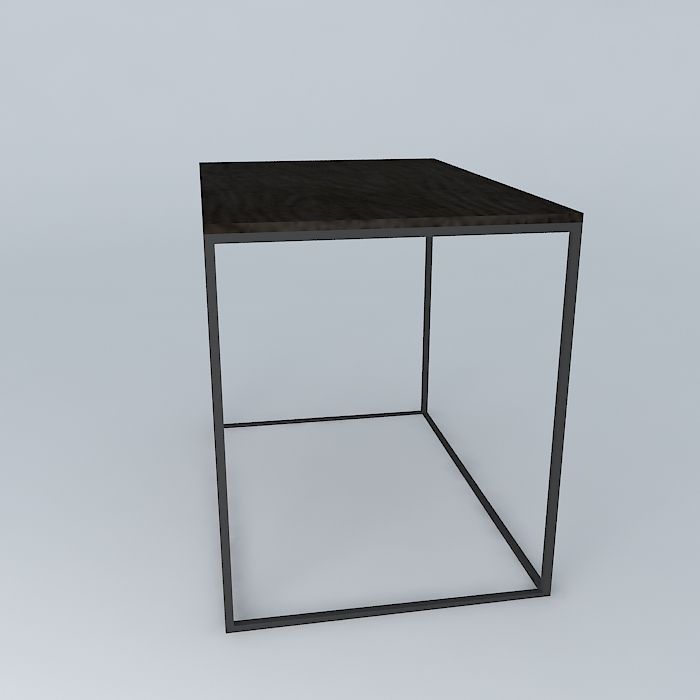 Side hollow cube 3D model | CGTrader