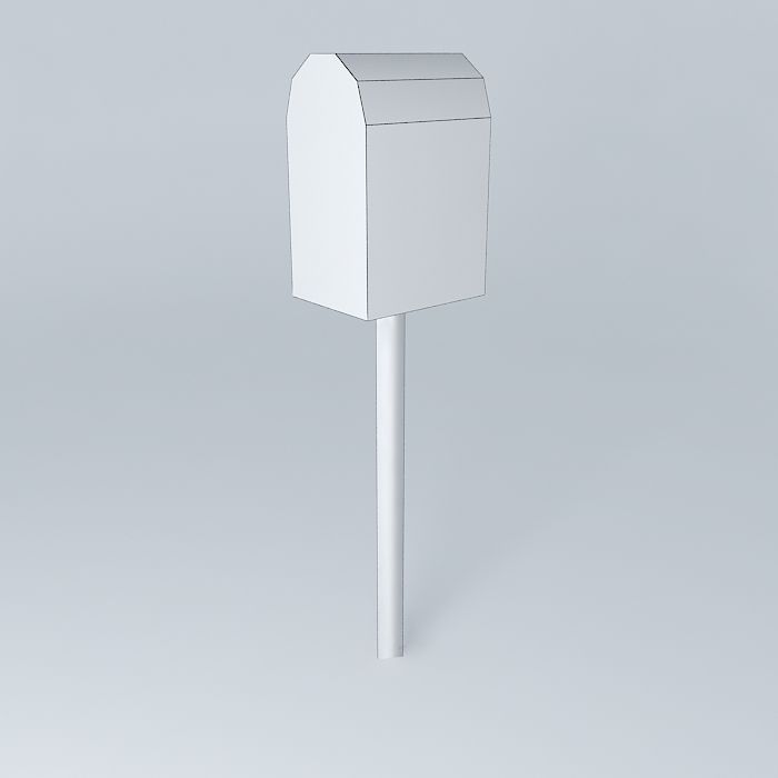 Small Australian Post Box free 3D model | CGTrader
