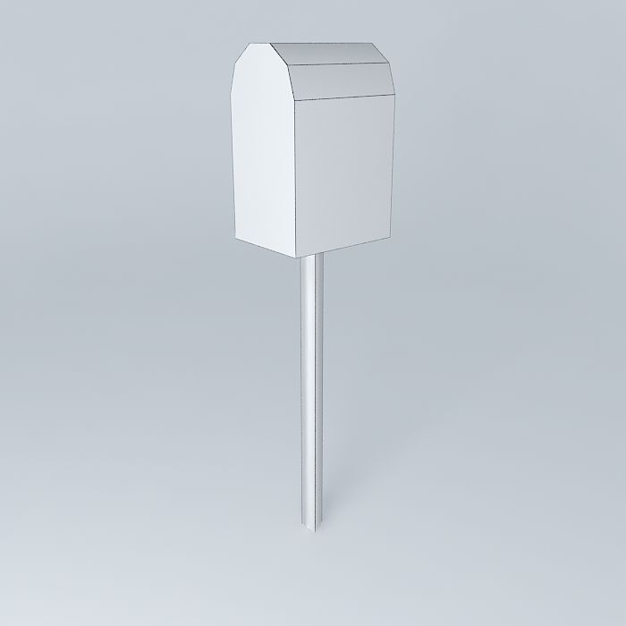Small Australian Post Box free 3D model | CGTrader