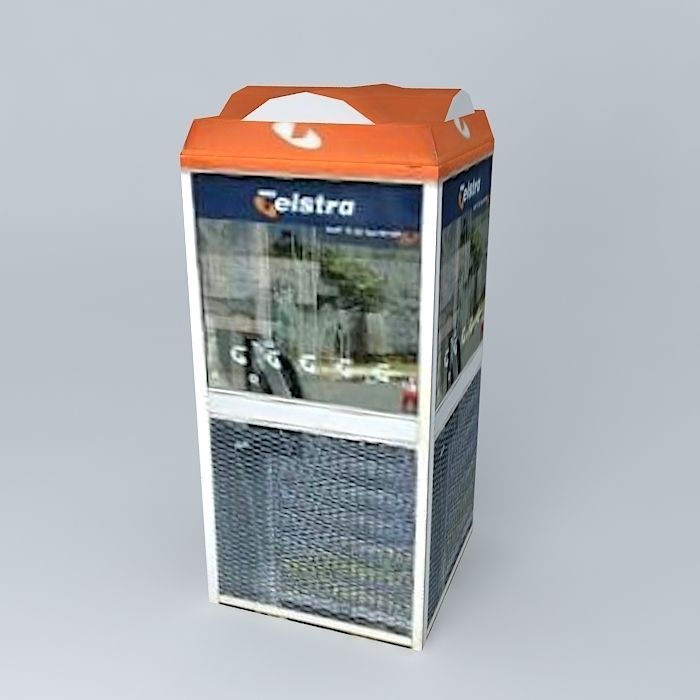Telstra Public Phone free 3D model | CGTrader