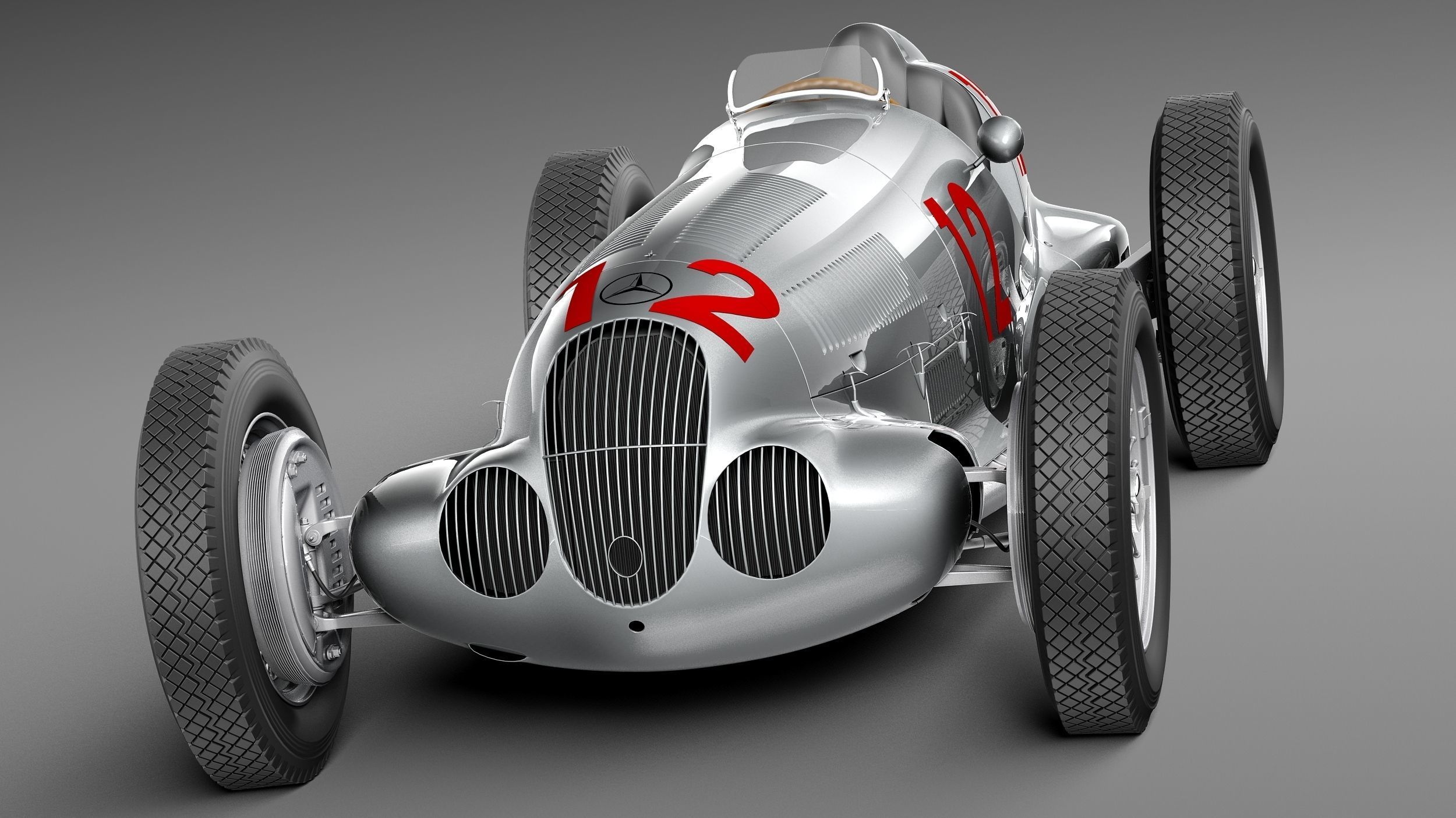 Mercedes-Benz W125 Grand Prix Race Car 3D model | CGTrader