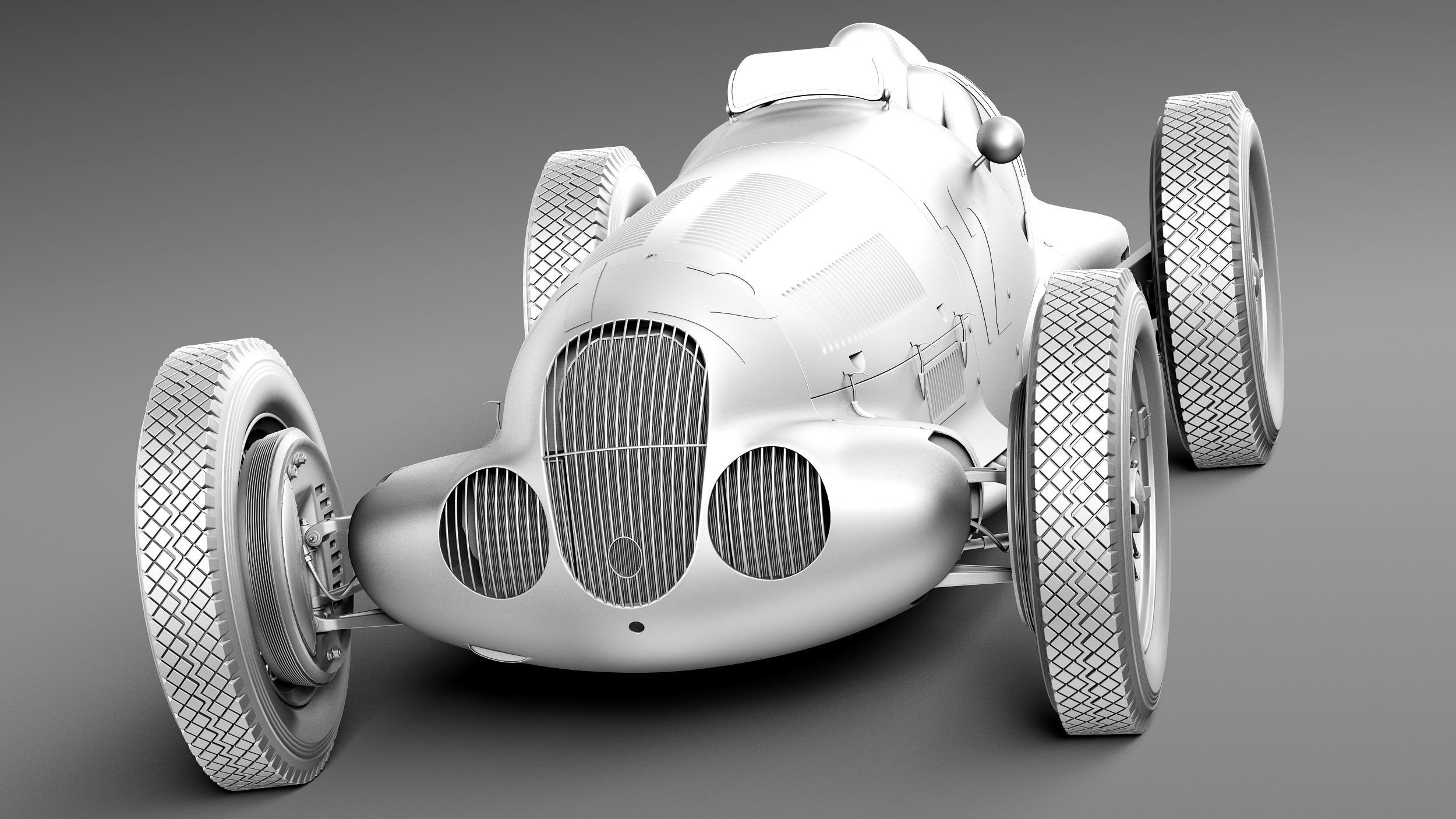 Mercedes-Benz W125 Grand Prix Race Car 3D model | CGTrader