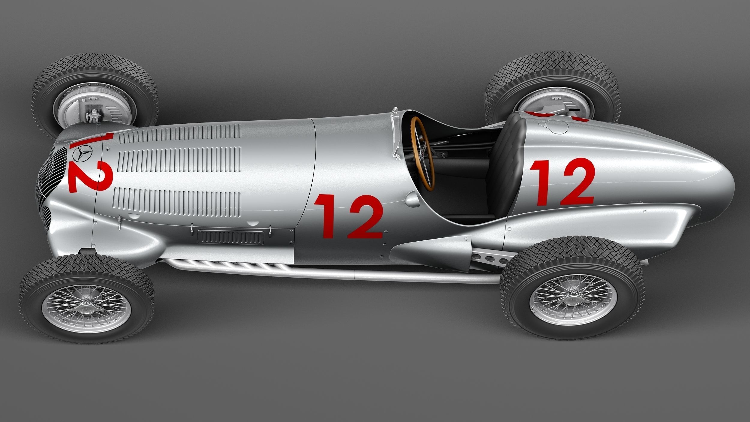 Mercedes-Benz W125 Grand Prix Race Car 3D model | CGTrader