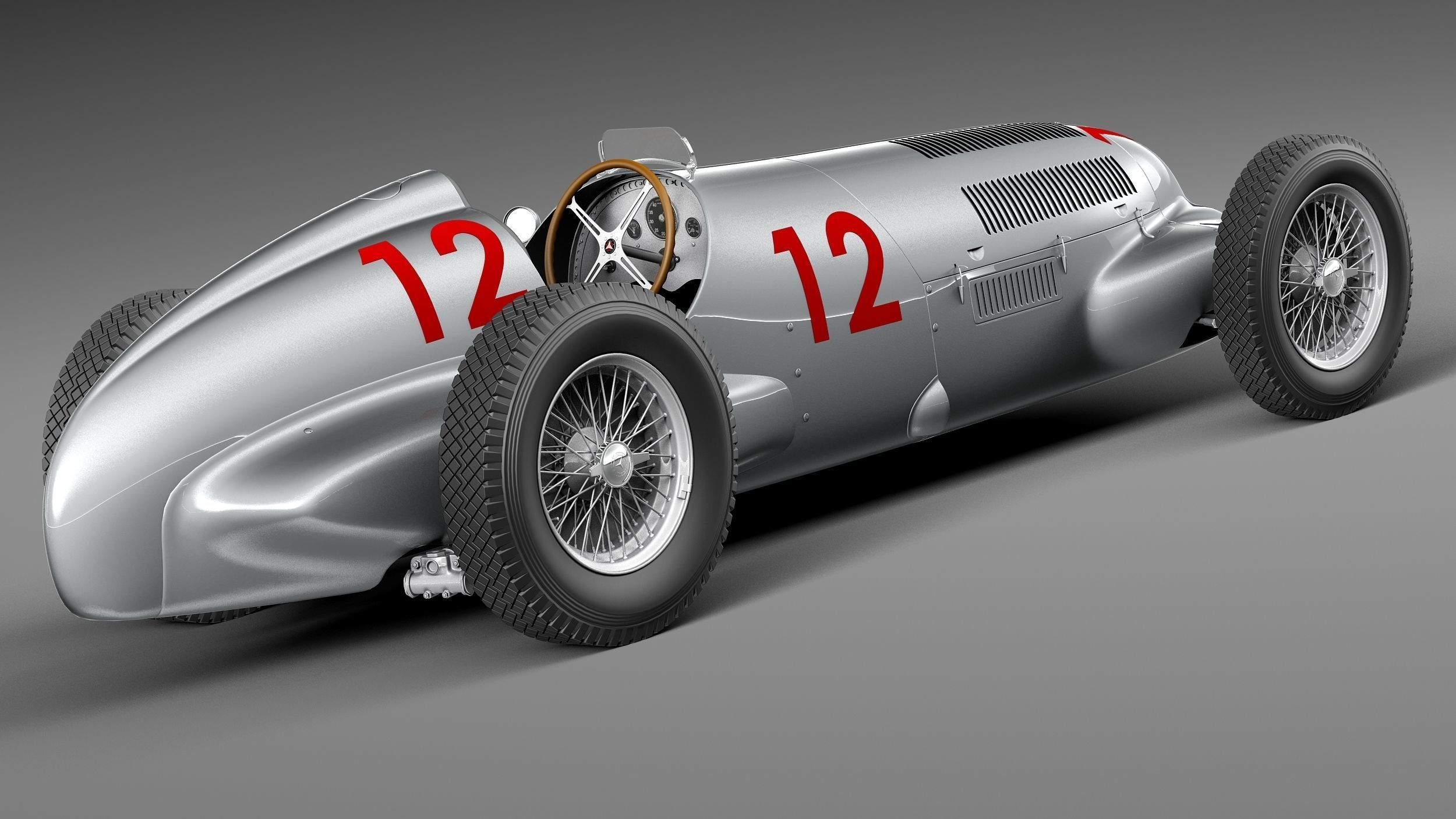 Mercedes-Benz W125 Grand Prix Race Car 3D model | CGTrader