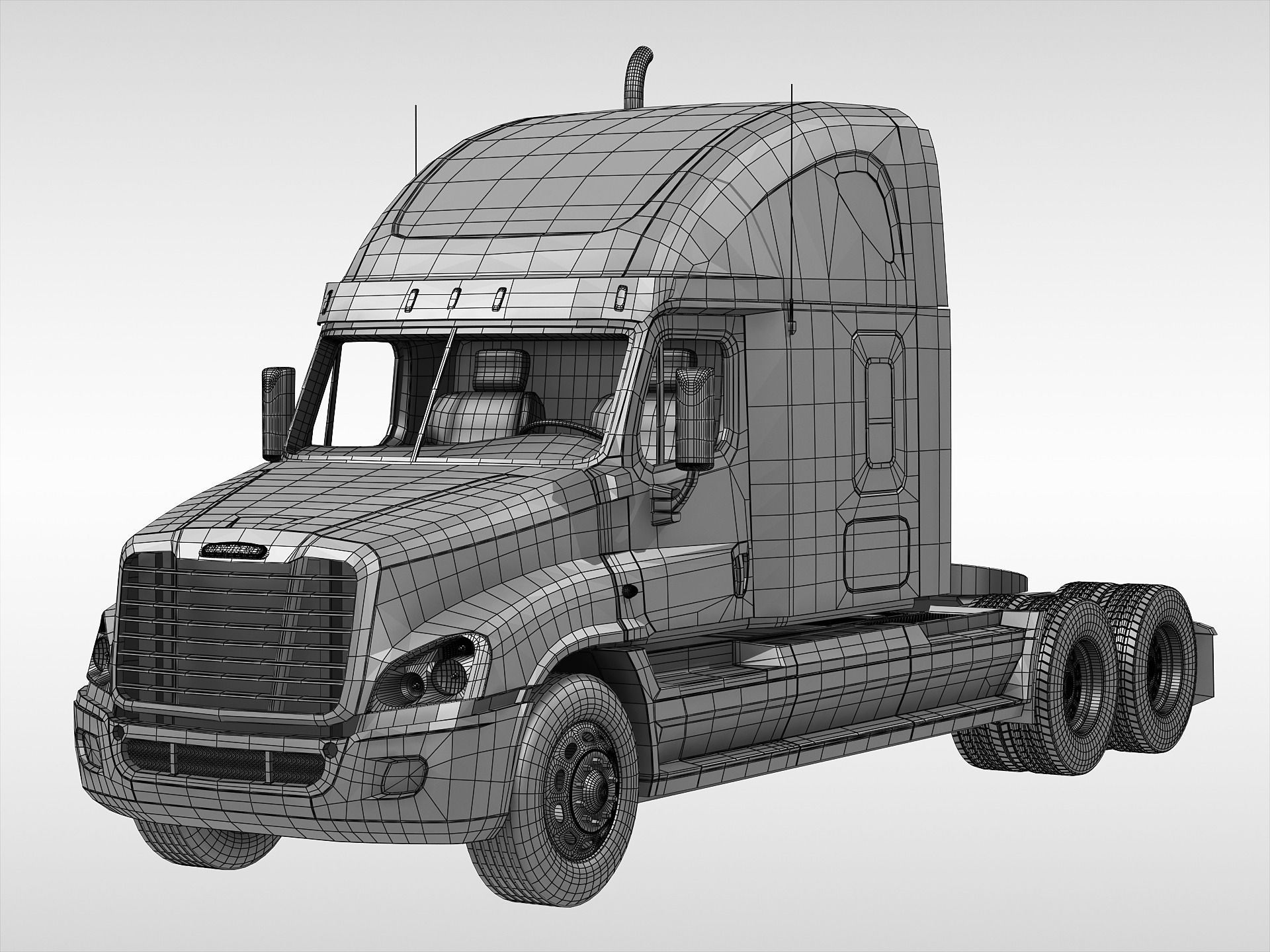 Freightliner Cascadia 3D Model .max .obj .3ds .fbx - CGTrader.com