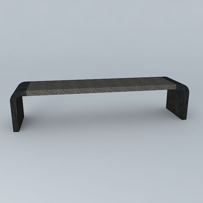 Curved Bench 3D model | CGTrader