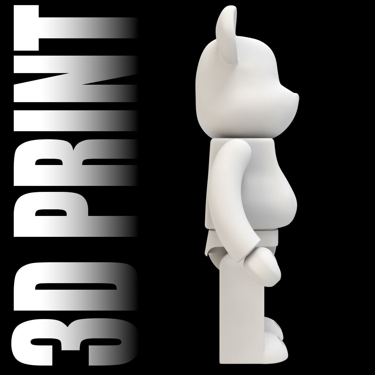 3D Print BearBrick bearbear figure 3D model 3D printable | CGTrader