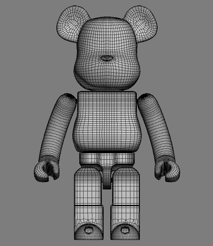 3D Print BearBrick bearbear figure 3D model 3D printable | CGTrader