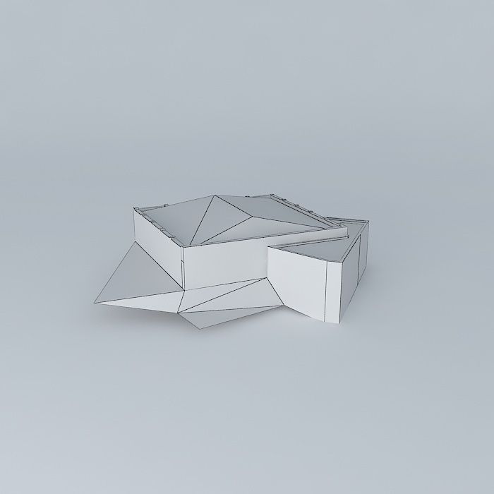 Lidl Supermarket And Grand Picture Theatre Free 3d Model Cgtrader