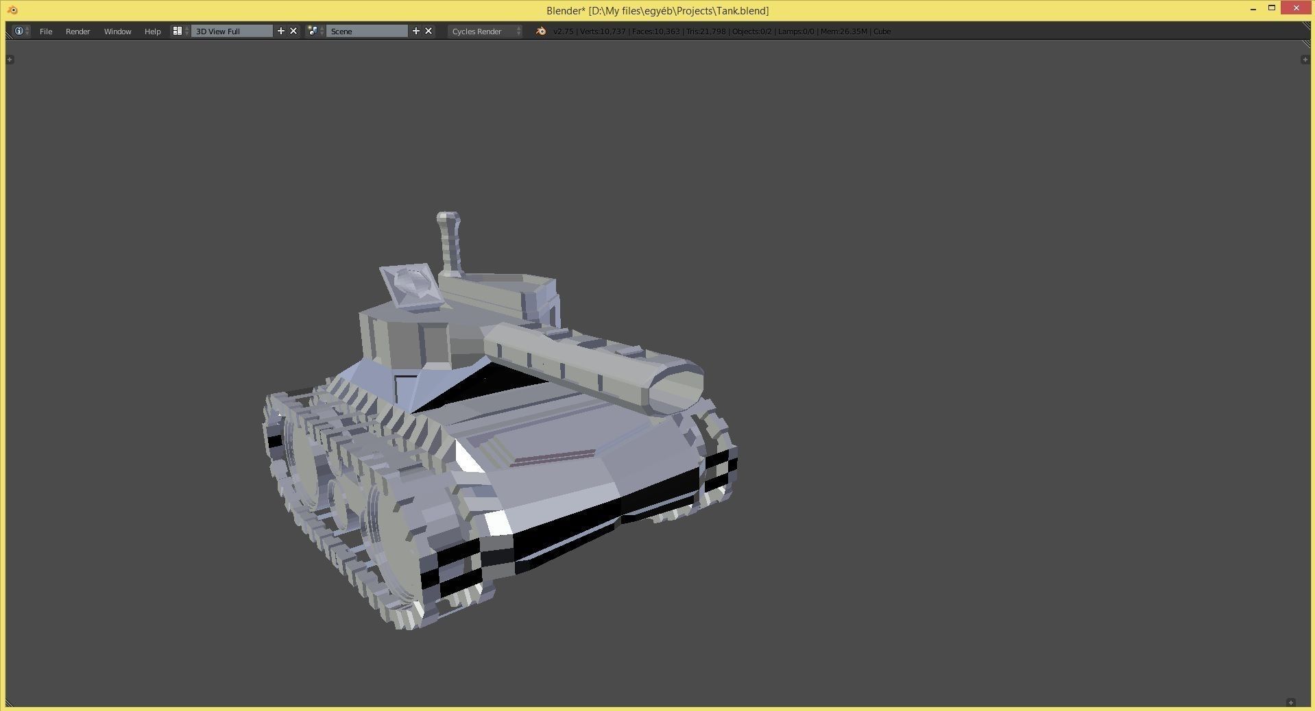 Lowpoly tank free VR / AR / low-poly 3D model | CGTrader