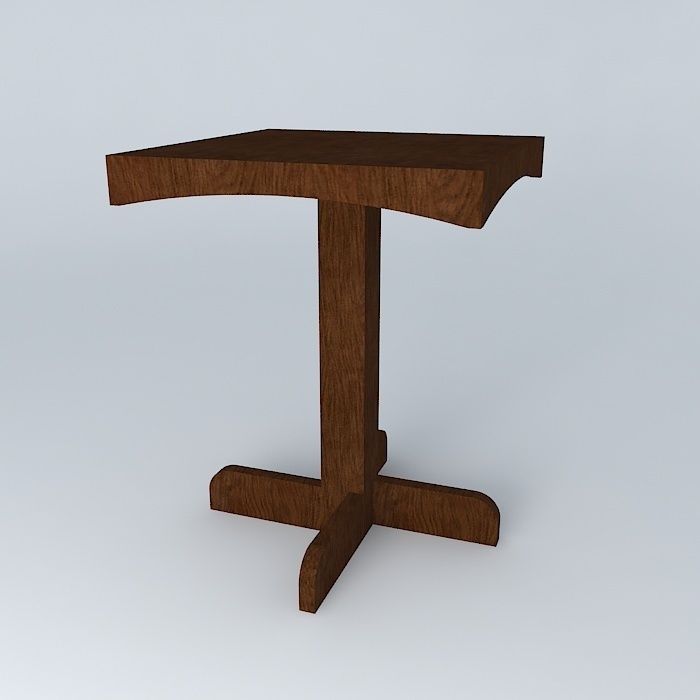 Side table free 3D model | CGTrader