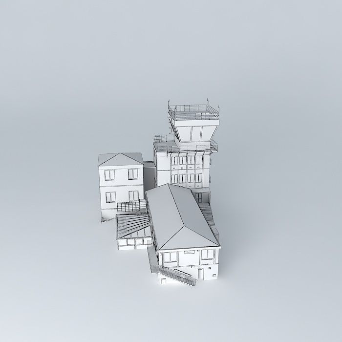 Control tower free 3D model | CGTrader