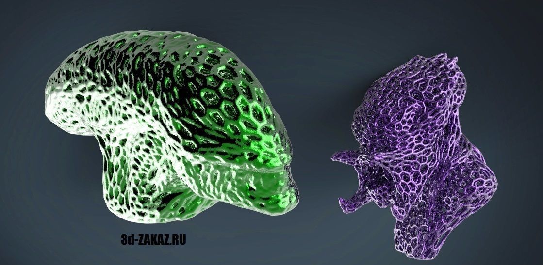 Alien vs Predator style Voronoi 3D model 3D printable | CGTrader