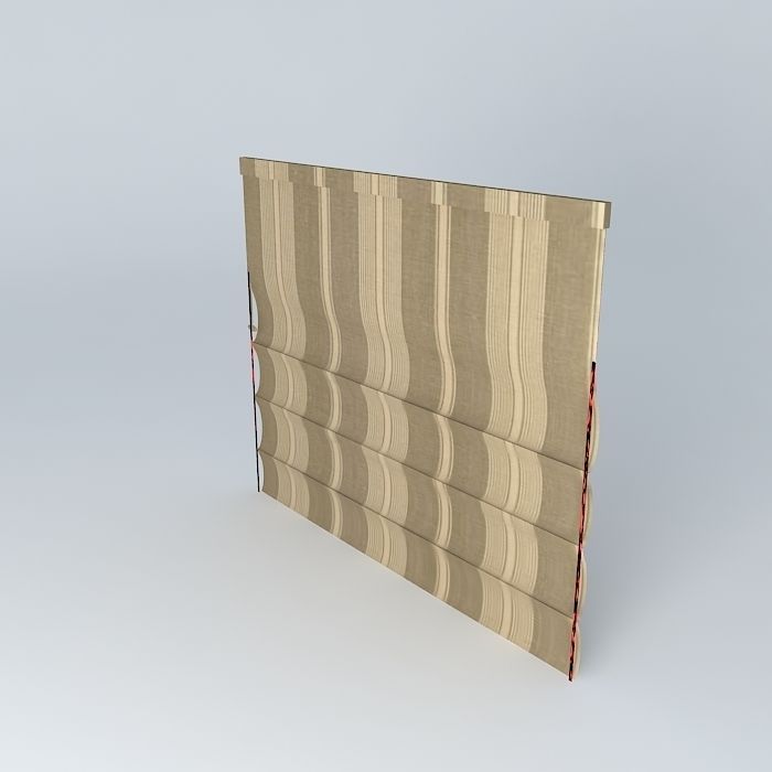 Roman shade free 3D model | CGTrader
