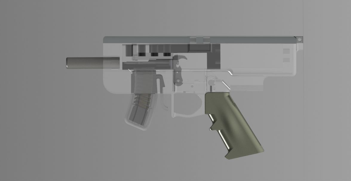 Semiautomatic Rimfire Printable Firearm in 22 LR 3D Model 3D printable ...