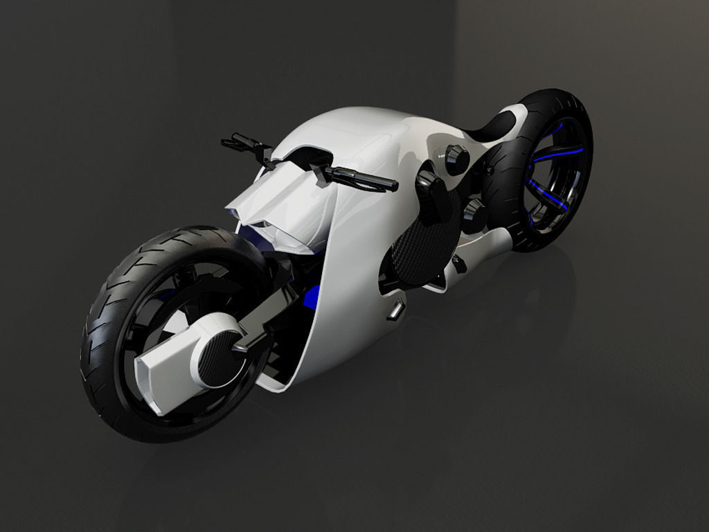 Futuristic Motorcycle Concept 3D model | CGTrader