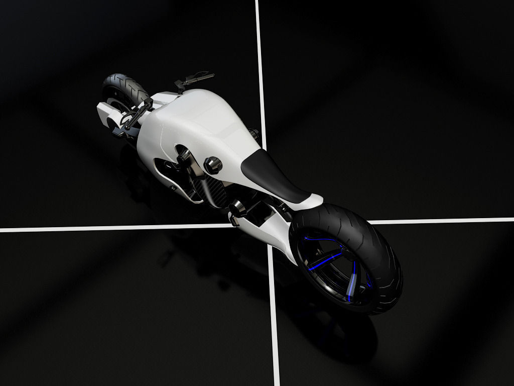Futuristic Motorcycle Concept 3D model | CGTrader