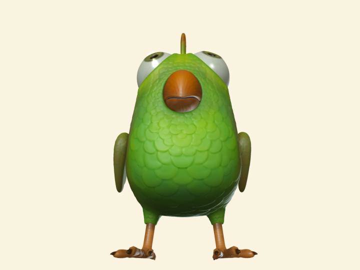 Toon Bird OBJ and Maya format 3D model | CGTrader