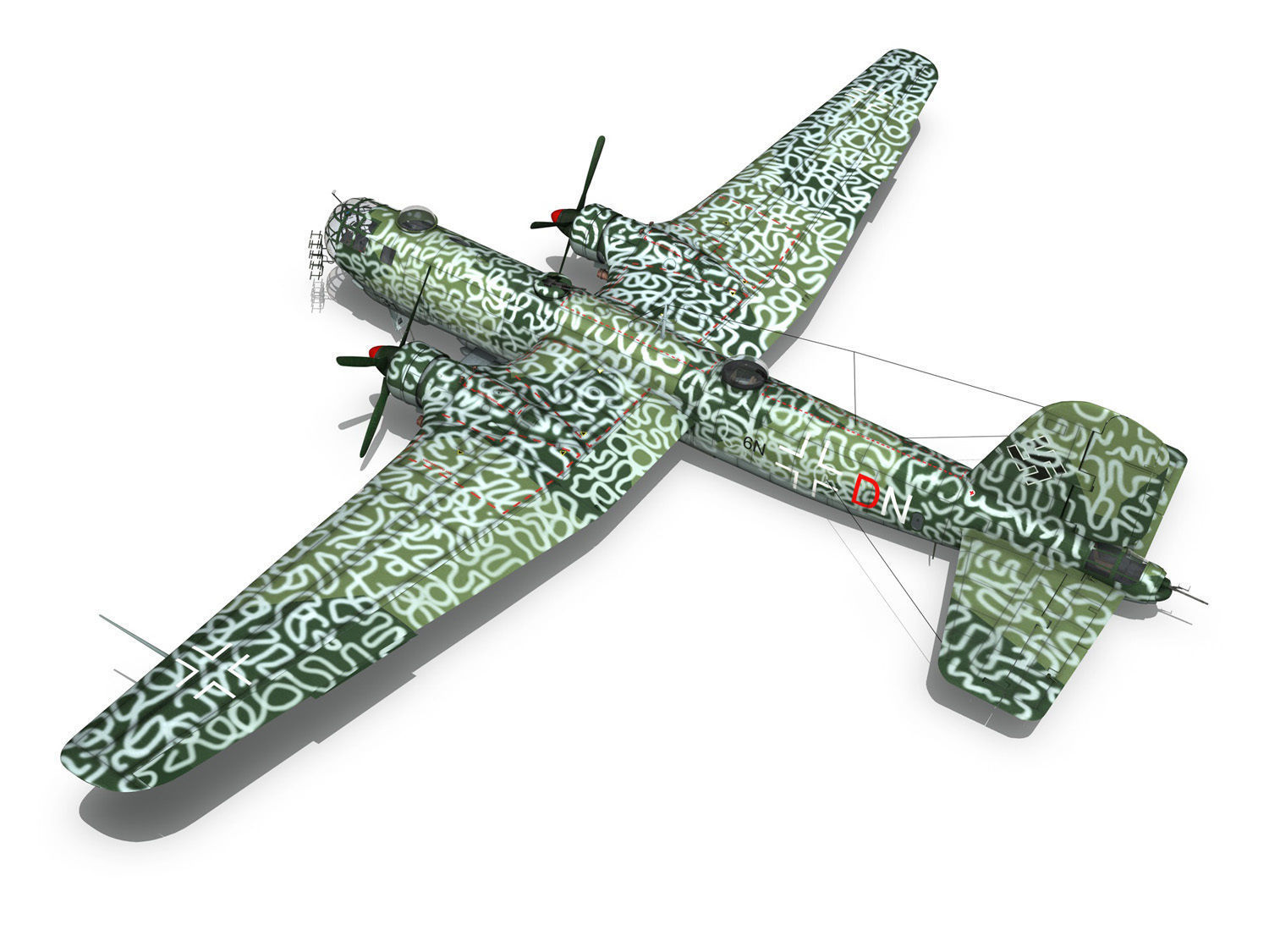 Heinkel He-177 A-5 - Greif - 6NDN 3D model | CGTrader