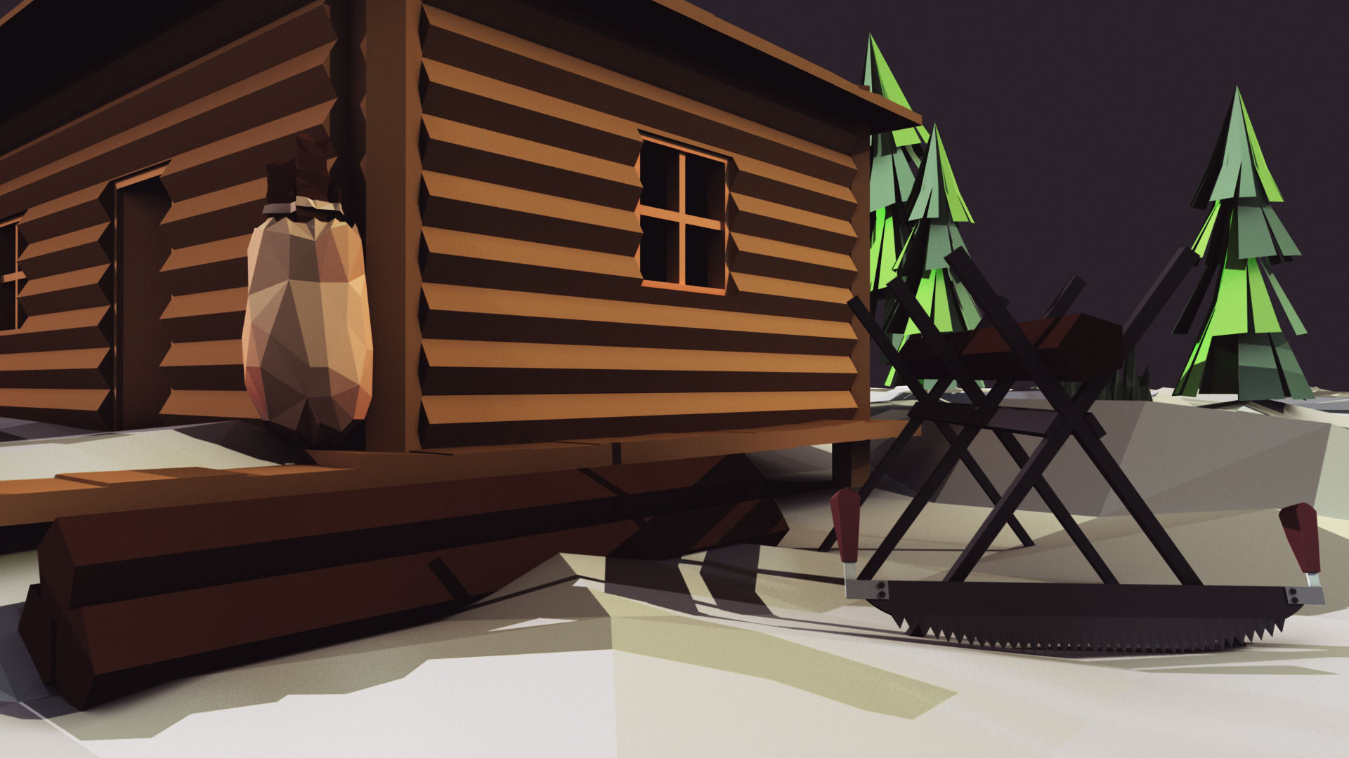 3D model Low Poly Forest Pack VR / AR / low-poly | CGTrader